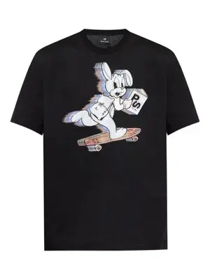 Paul Smith Skate Bunny Cotton T-shirt - Black