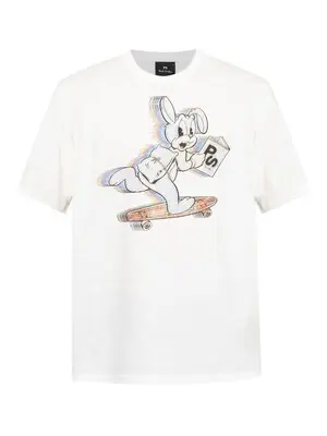Paul Smith Skate Bunny Cotton T-shirt - White