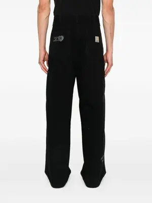 Carhartt Work In Progress Og Single Knee Graphic Trousers - Black