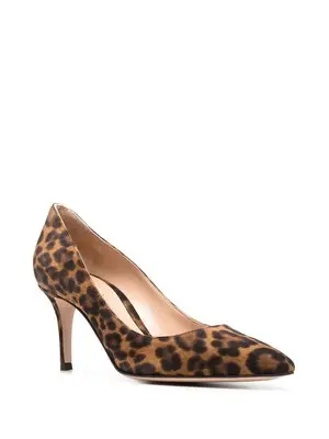 GIANVITO ROSSI 70 Suede Leather Pumps - Multi