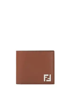 Fendi Squared Bi-fold Wallet - Brown