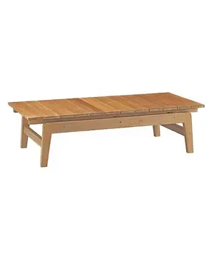 MODWAY Bayport Outdoor Patio Teak Coffee Table - Natural