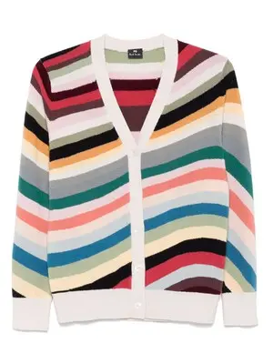 Paul Smith Striped Wool Cardigan - Multi