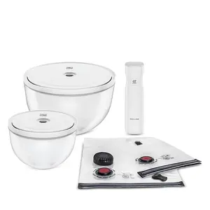 ZWILLING Fresh And Save Glass Vacuum Bowl Starter Set - White