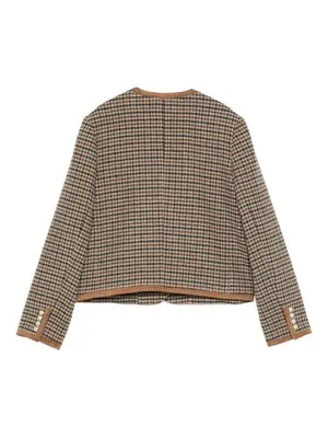 DUNST Wool Tweed Jacket - Brown