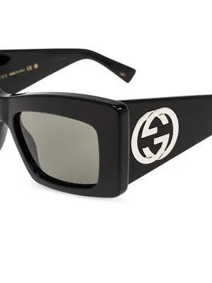 Gucci Squared Oversized Sunglasses - Black