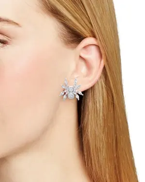 Baublebar Crystal Creeper Spider Earrings