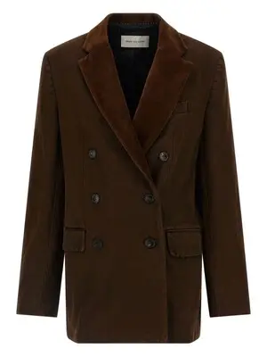 Dries Van Noten Bafya Double-breasted Jacket - Brown