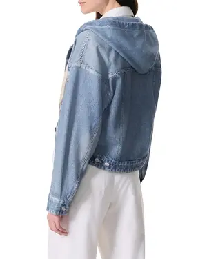 Rag & Bone Miramar Terry Hooded Trucker Jacket
