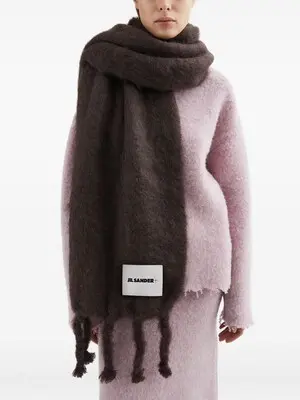 JIL SANDER Plain Scarf With Label