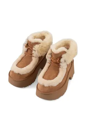 UGG Esmee Lace Up Boots - Beige