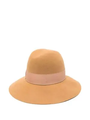 Borsalino Claudette Wool Wide Brim Hat - Beige