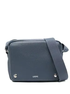 Loewe Pebble Xs Leather Camera Bag - Blue