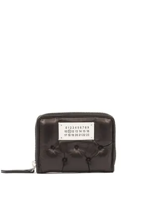 MAISON MARGIELA Padded Leather Coin Purse - Black
