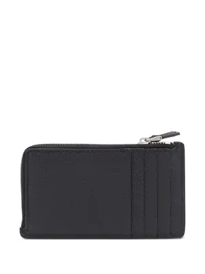 Valentino Garavani Leather Coin Purse With Logo - Black