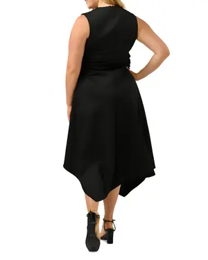 ESTELLE Carmen Ruched Dress - Black
