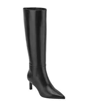 MARC FISHER LTD. Eva Boots - Black Leather