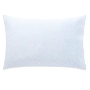ANNE DE SOLENE Calme Pillowcase Set, Standard - Bleu Chevron