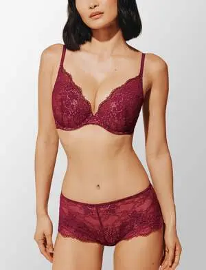THIRDLOVE All Day Lace Push-up Bra - Ruby