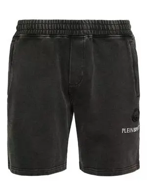 PLEIN SPORT Logo-print Cold-dye Shorts