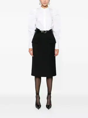 Alexander McQueen Puff-sleeve Button-front Shirt