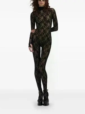 Roberto Cavalli Lace High-neck Jumpsuit