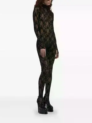 Roberto Cavalli Lace High-neck Jumpsuit
