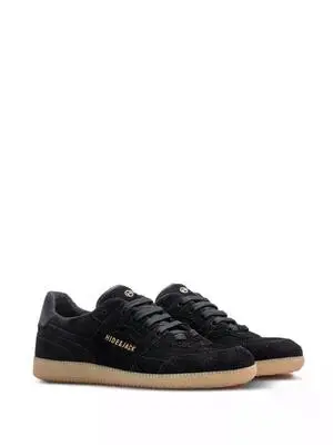 HIDE&JACK Logo-print Suede Sneakers - Black