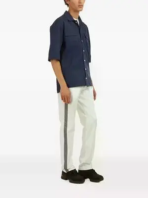 SERAPIS Stripe-trim Track Trousers