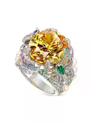 ANABELA CHAN Swallowtail Multi-stone Ring - Gold