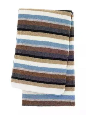 Paul Smith Striped Wool Scarf - Neutrals