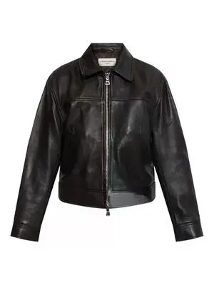Officine Générale Leather Zip-up Jacket