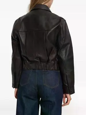 Officine Générale Leather Zip-up Jacket