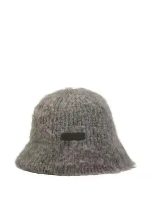 Ami Mohair Bucket Hat - Grey