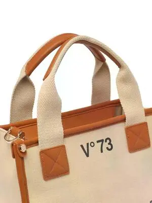V°73 Logo-detail Tote Bag With Top Handles