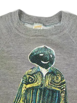 DRX FARMAXY FOR LN-CC Graphic-print Crew-neck Sweatshirt - Grey