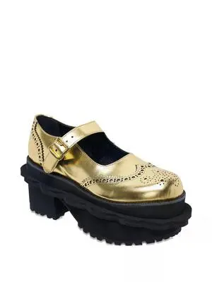COMME DES GARÇONS TAO Steer Foiled Brogue Sneakers