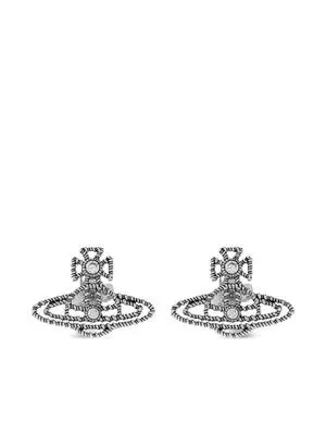 VIVIENNE WESTWOOD Orb Crystal-embellished Earrings - Silver