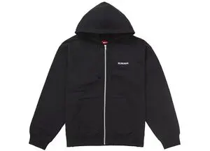 Supreme Idgaf Zip Up Hooded Sweatshirt - Black
