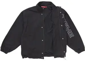 Supreme Embroidered Ripstop Track Jacket - Black