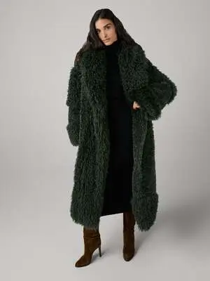 Diane Von Furstenberg Trixie Reversible Faux Fur Coat