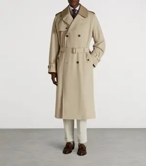 Dunhill Wool Double-breasted Trench Coat