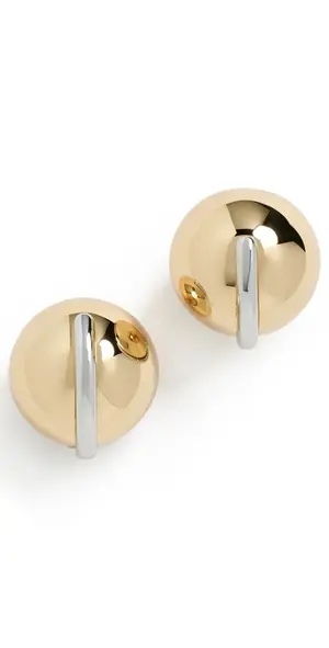 Demarson Jane Oversized Stud Earrings - Gold