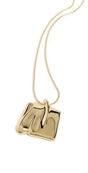 Jenny Bird Sundra Large Pendant Necklace - High Polish Gold