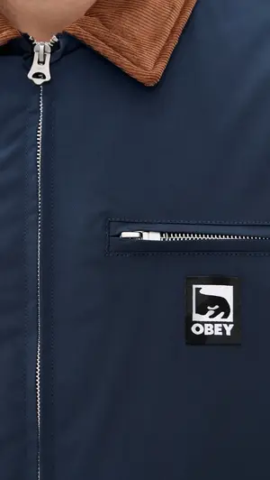 Obey Elysian Puffer Jacket - Dark Navy