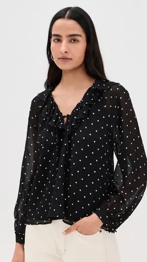 Rails Honora Polka Dot Blouse