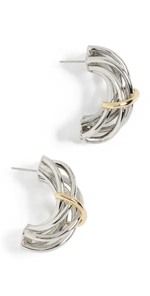 Demarson Sloane Earrings - Two Tone