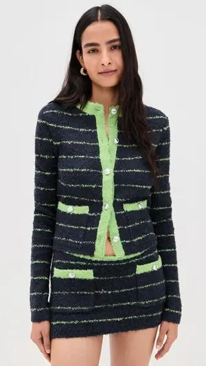 GUIZIO Aurelie Stripe Cardigan