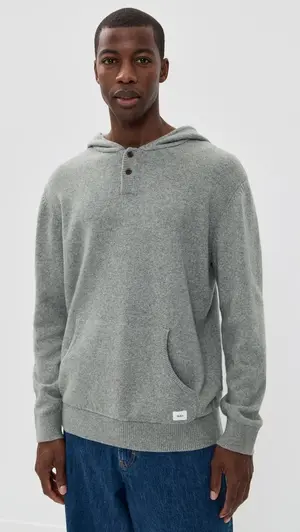 KATIN Hayes Hooded Henley Sweater