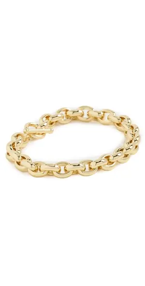 BY ADINA EDEN Chain Link Toggle Bracelet - Gold